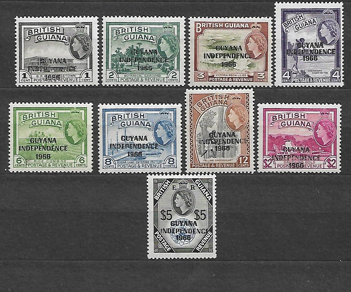 Znaczek Pocztowy - Historia Gujana Mi.273-281** 