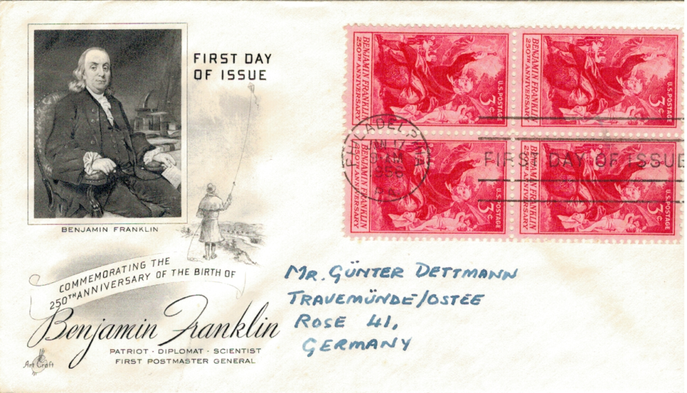 Znaczek pocztowy - FDC SŁAWNI LUDZIE USA MI.694 NR5 | Kupznaczki.pl